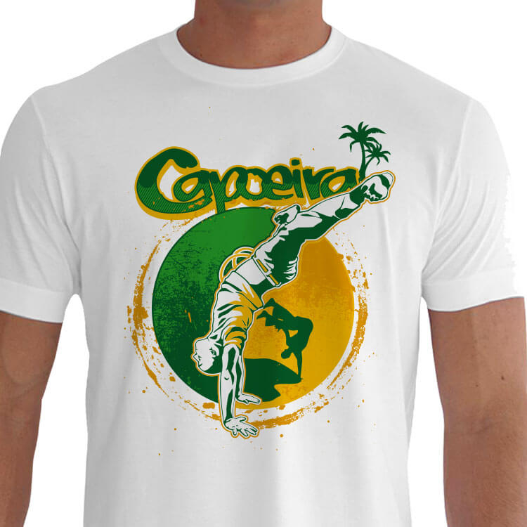 Camiseta Capoeira Cultura Afro Brasileira Capoeirista Sombra Aú - 100% ...
