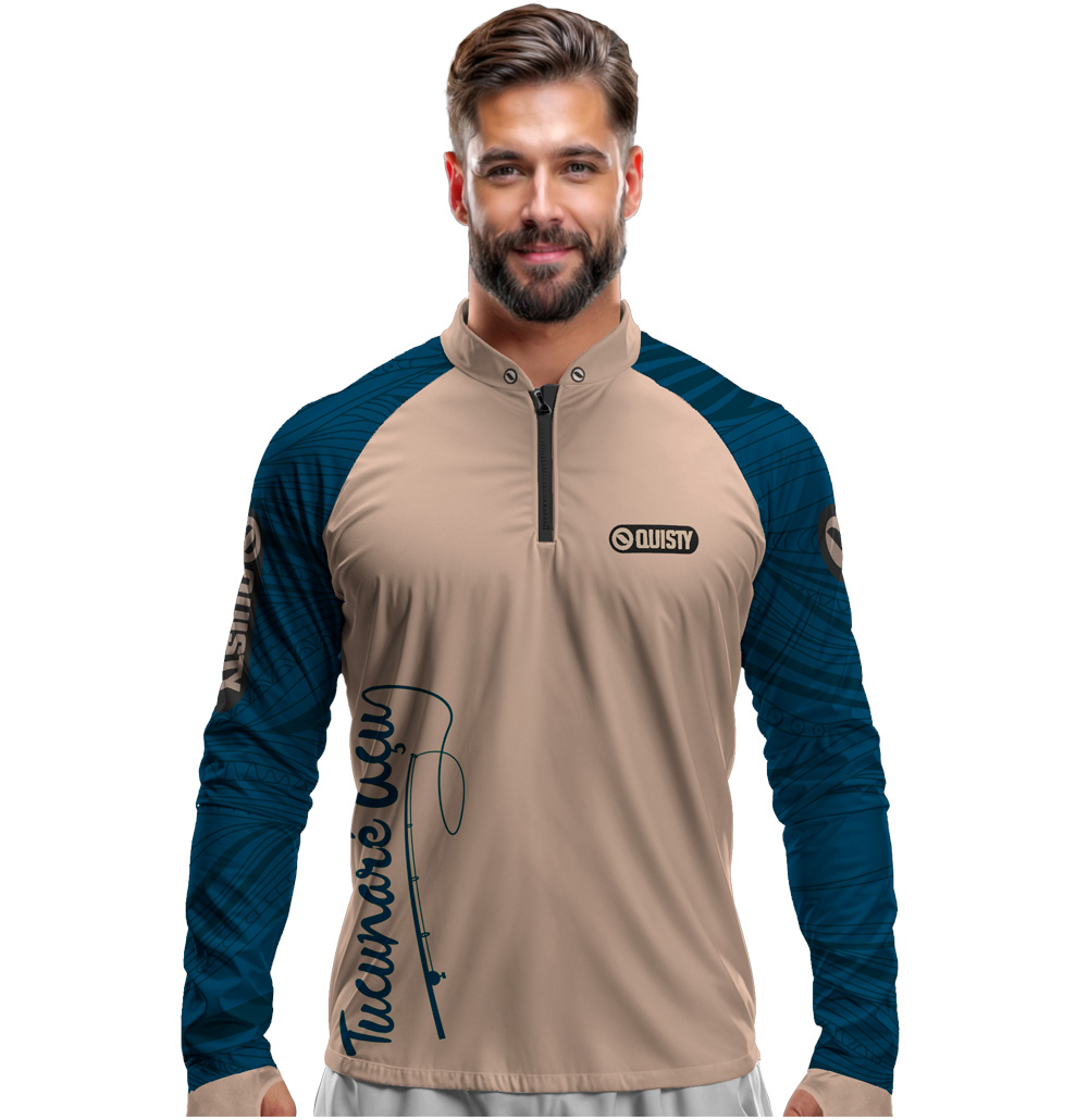 Camisa Premium - Pro Elite Just Hook It Tucunaré Azul Petróleo - Pesca ...